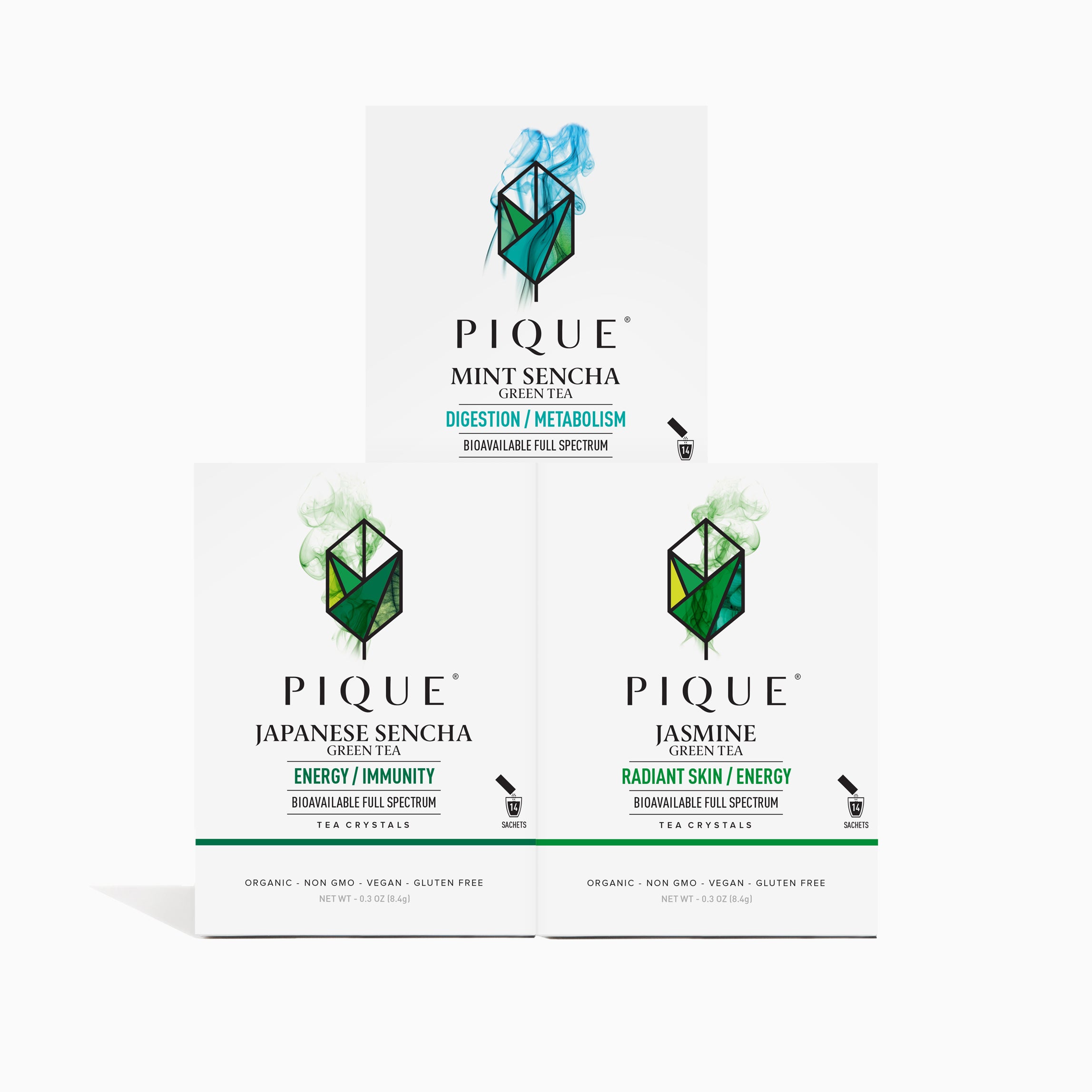 Green Tea Sampler | 3 Green Teas Sampler | Pique Tea