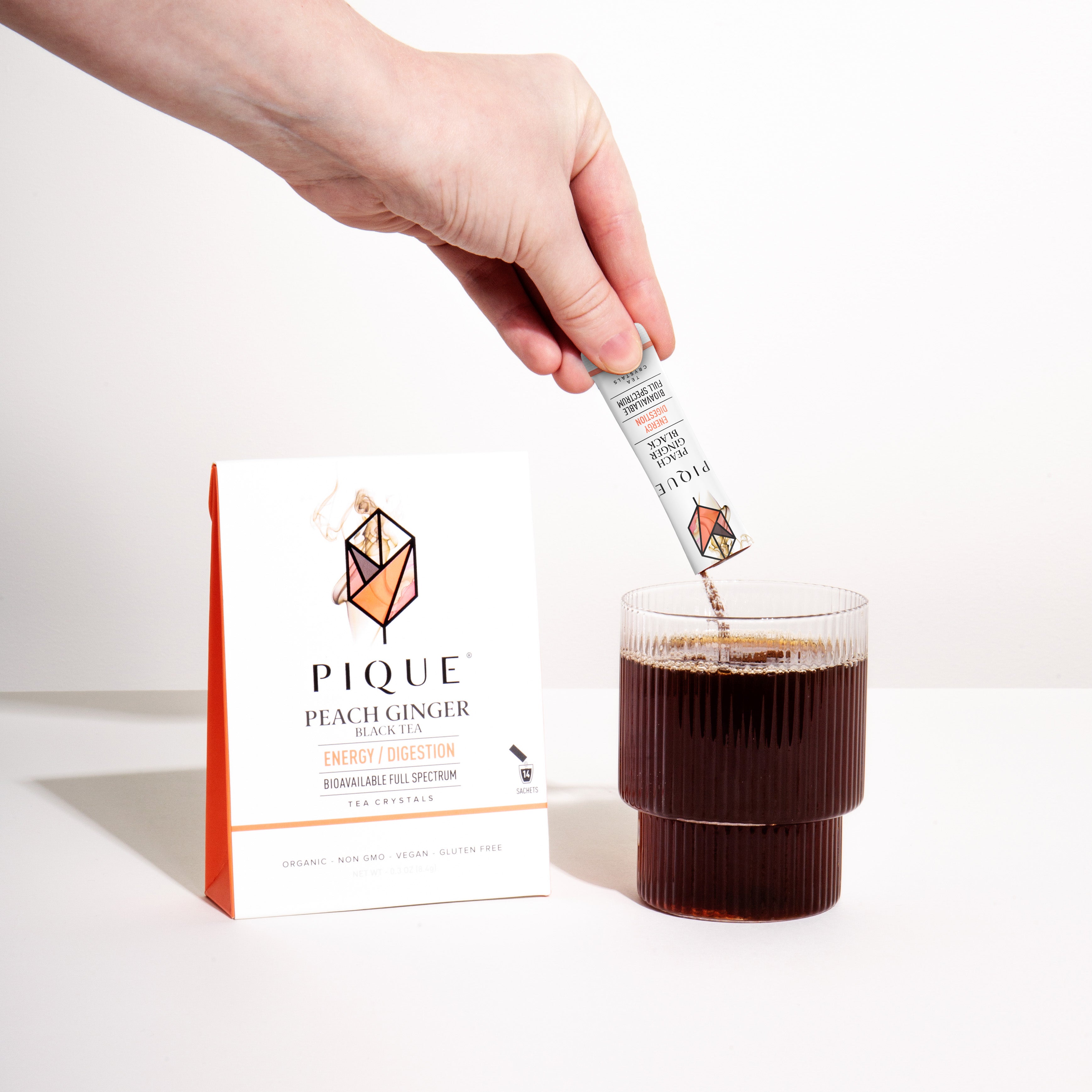 Peach Ginger Black Tea | Organic Peach Tea | Pique Tea